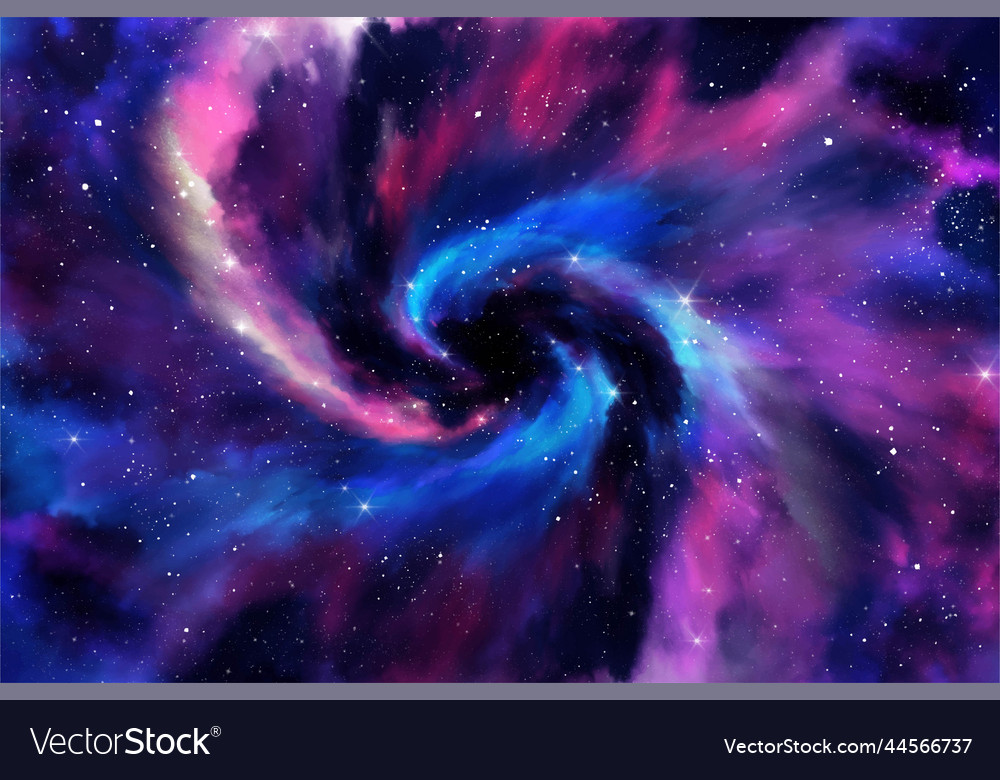 Hand painted watercolor galaxy wallpaper Vector Image