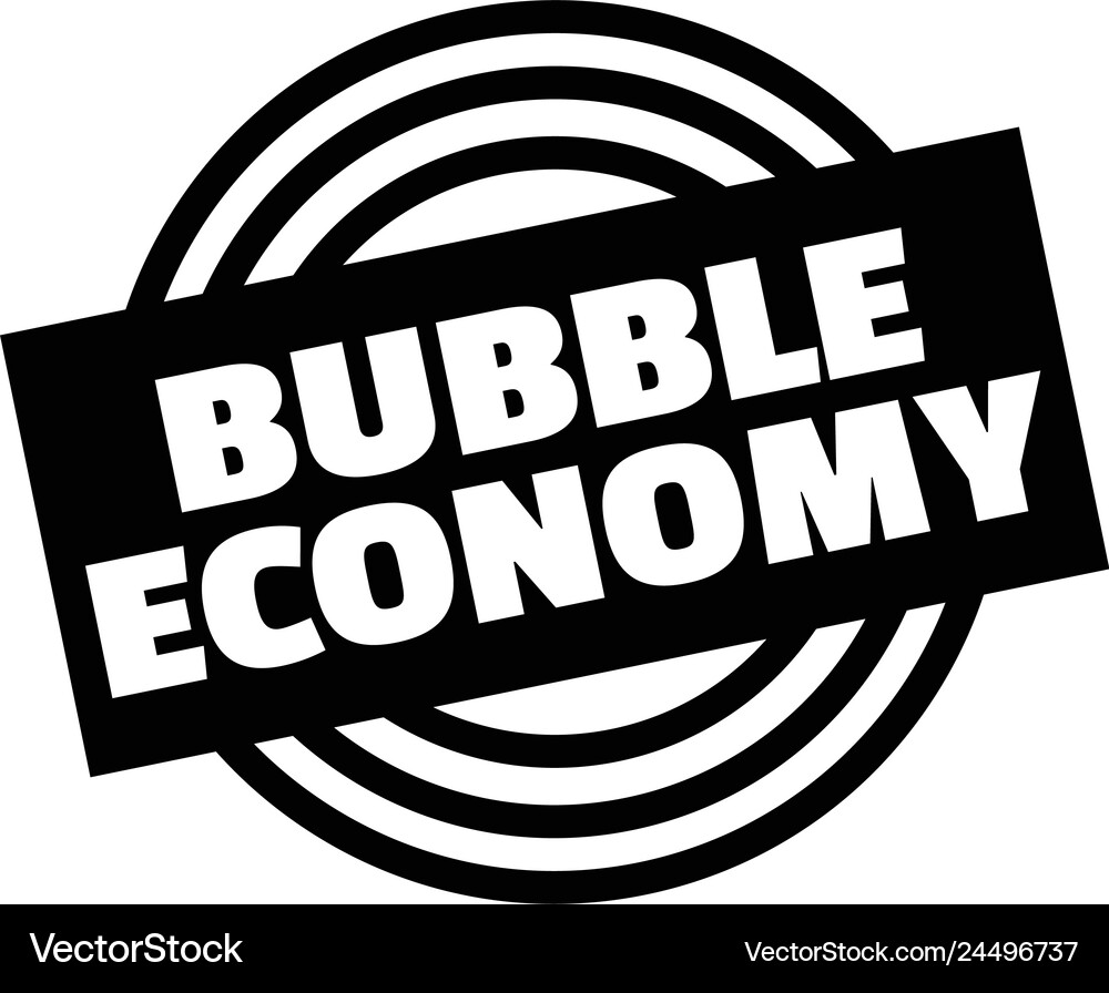Print bubble economy stamp on white Royalty Free Vector