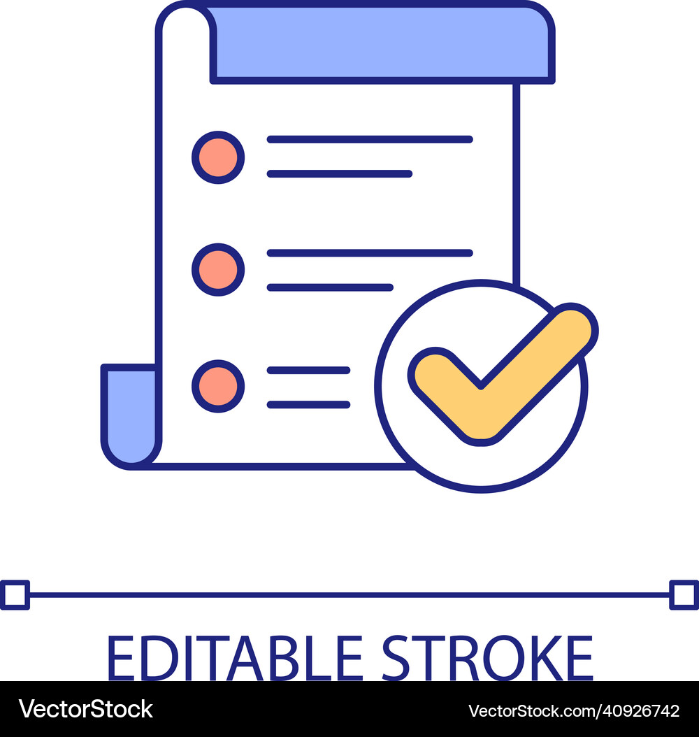 Agreement rgb color icon Royalty Free Vector Image