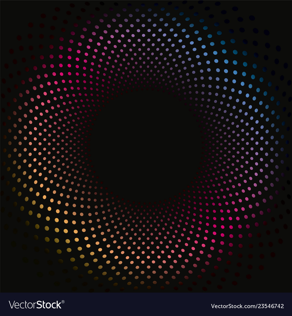 Colored dots 3d background pattern geometric Vector Image