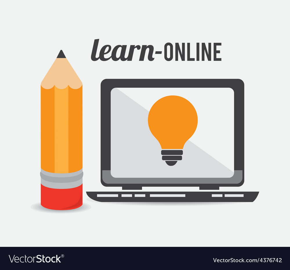 E- learning design Royalty Free Vector Image - VectorStock