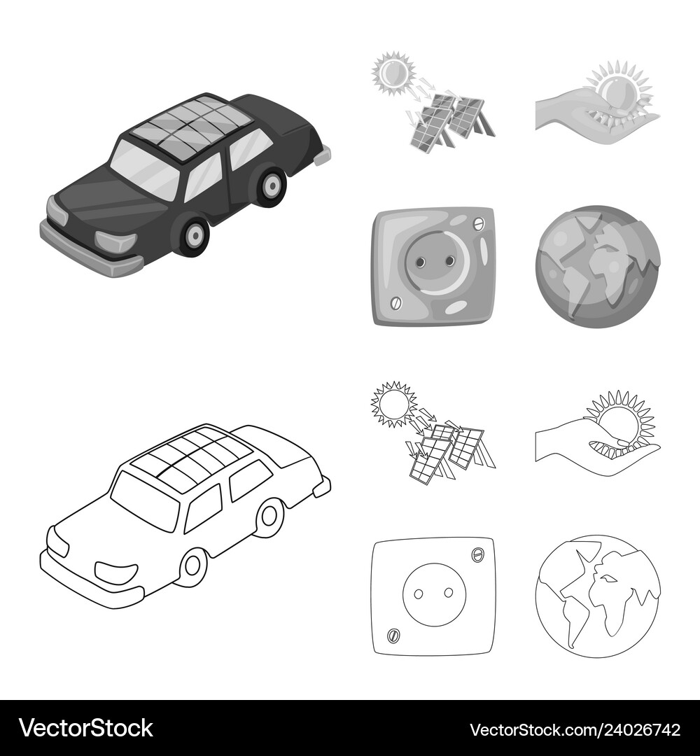 Isolated object of innovation and technology icon Vector Image
