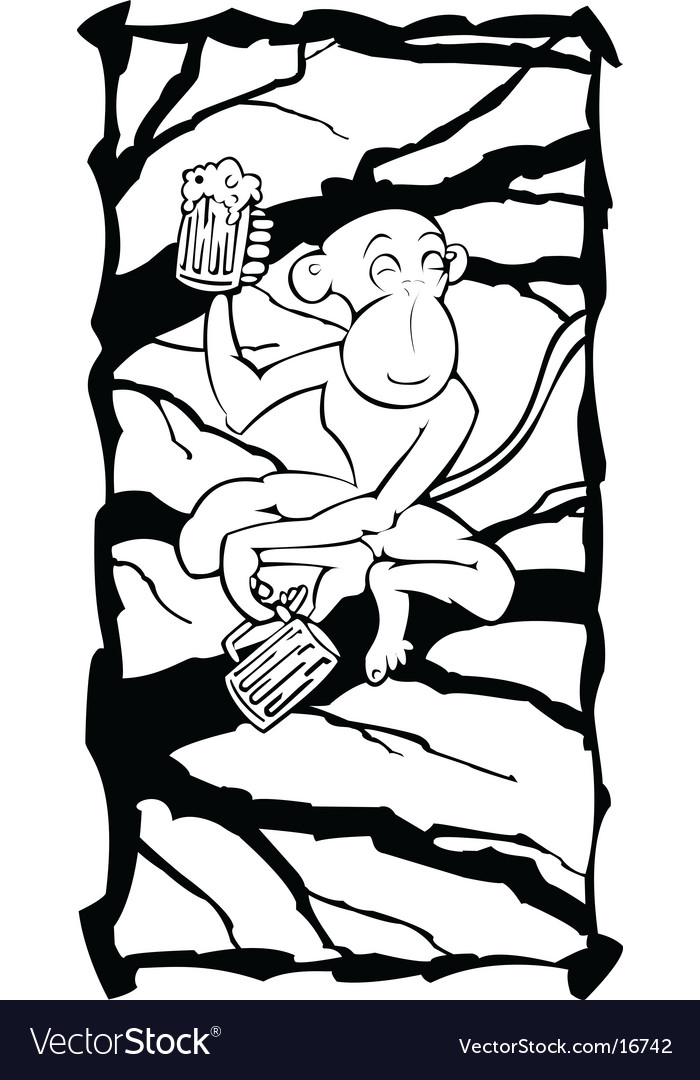 Monkey Royalty Free Vector Image - VectorStock