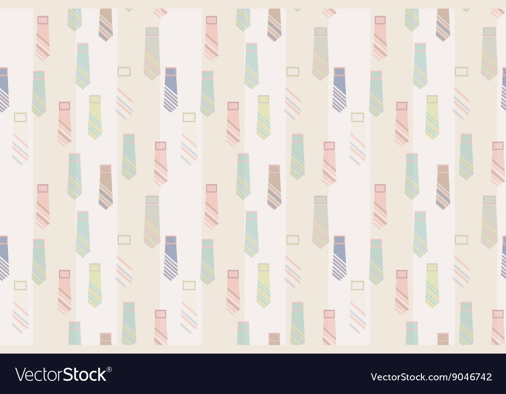 Necktie seamless pattern background Royalty Free Vector