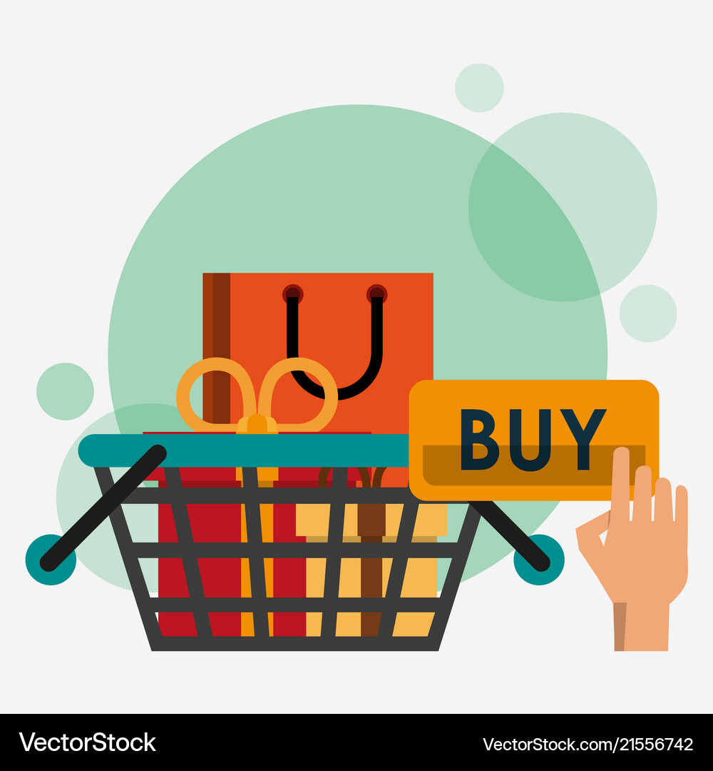 Online shopping and marketing Royalty Free Vector Image