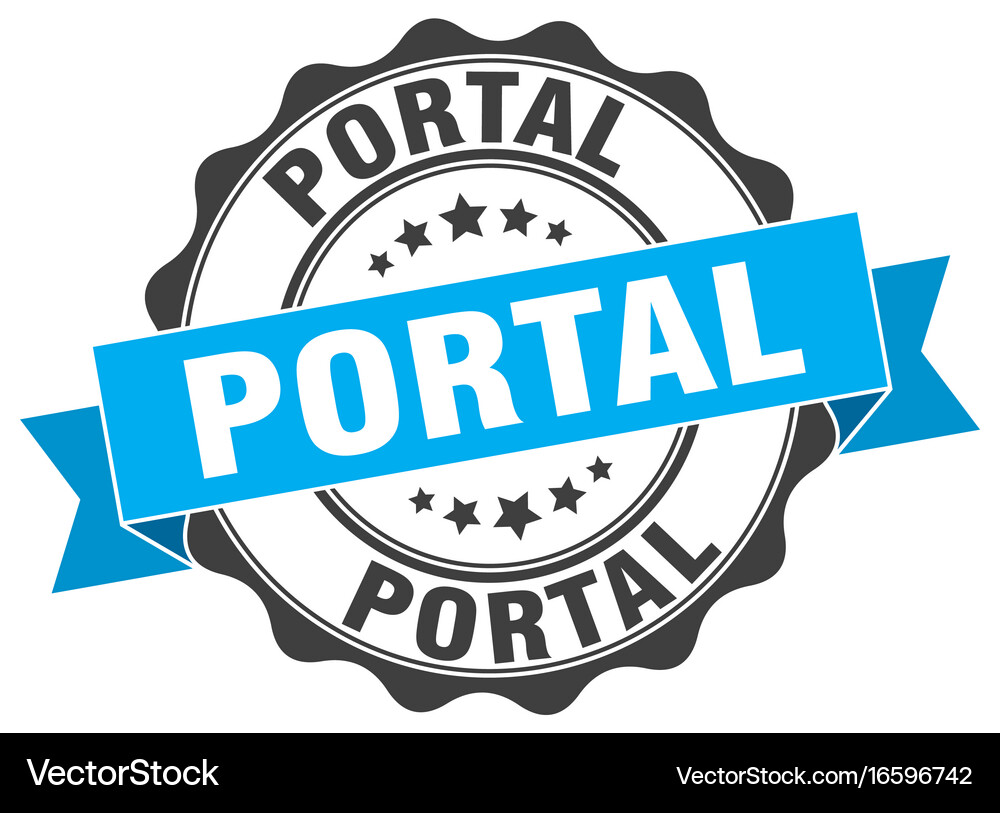 Portal stamp sign seal Royalty Free Vector Image