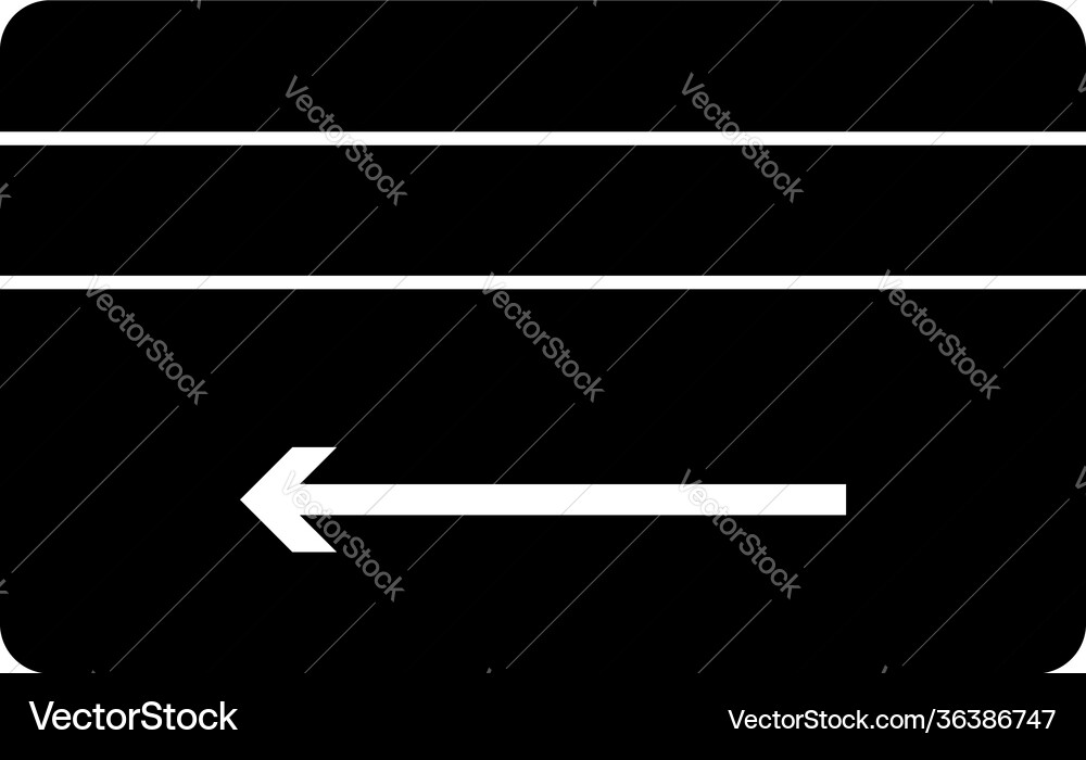 Cash back credit card icon Royalty Free Vector Image