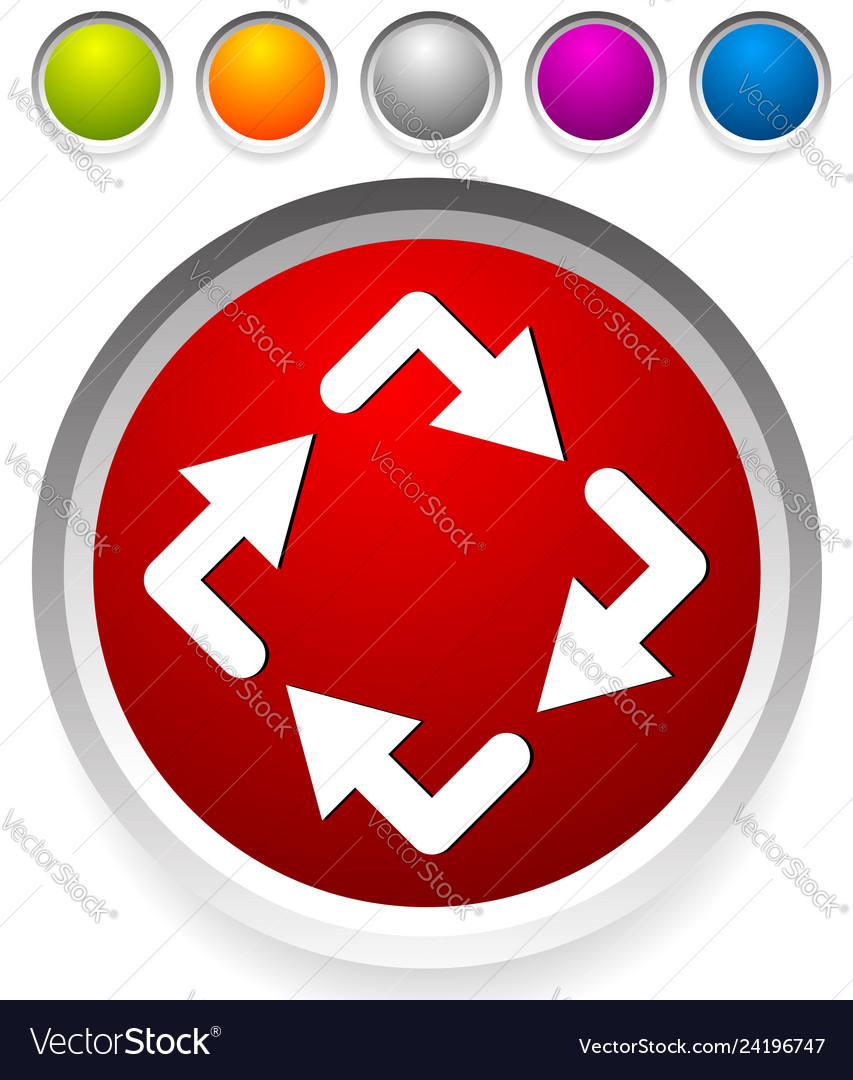 Circular arrows icon rotating clockwise Royalty Free Vector Circular arrows icon rotating clockwise Royalty Free Vector
