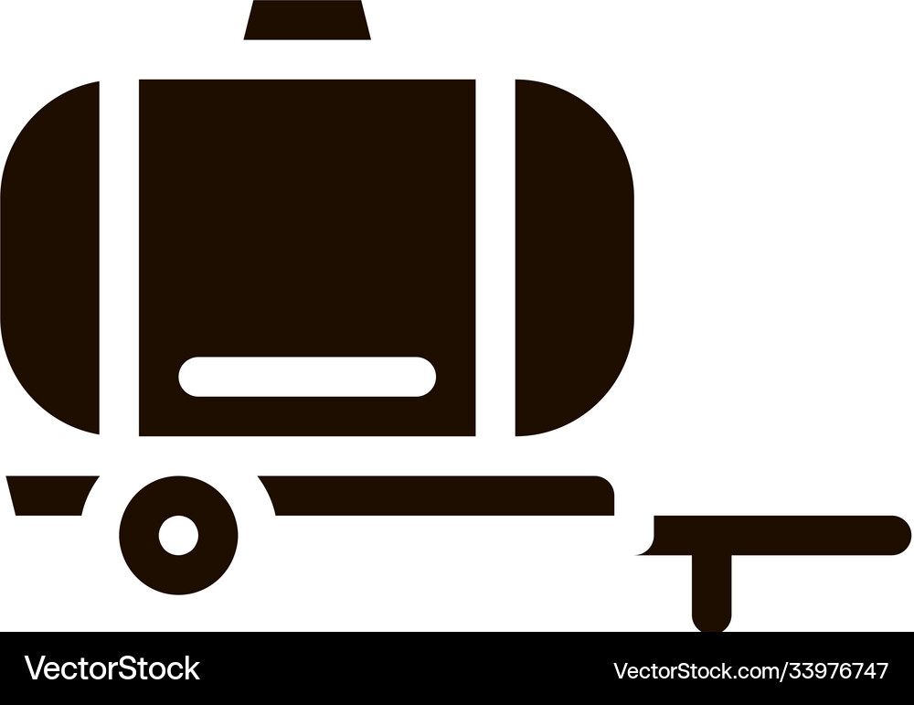 Uniaxial trailer vehicle icon Royalty Free Vector Image