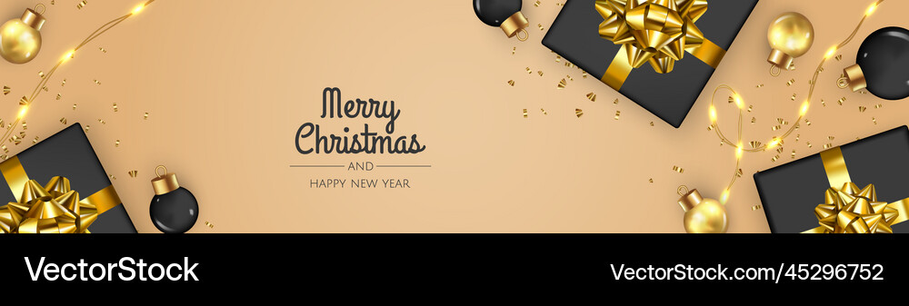 Christmas banner xmas background design Royalty Free Vector