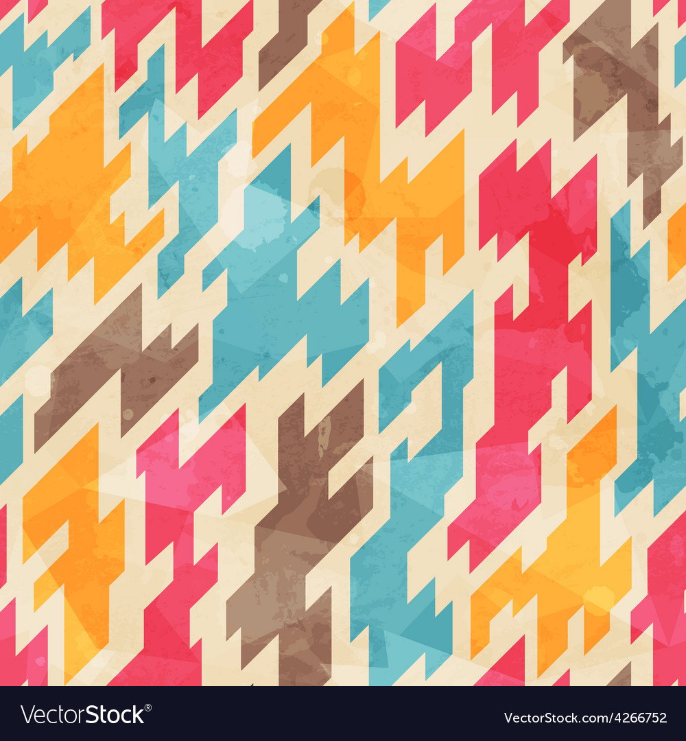 Colored geometric seamless pattern Royalty Free Vector Image