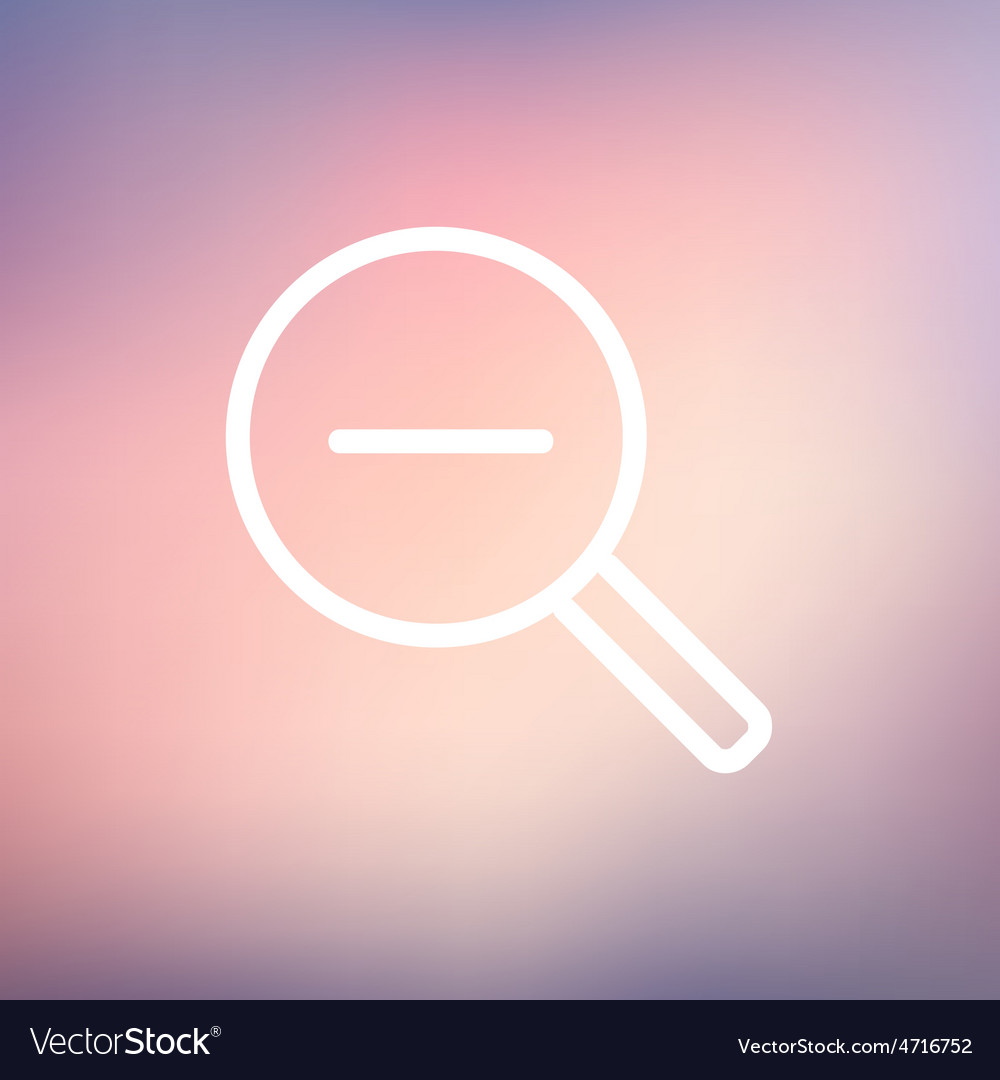 Decrease the volume thin line icon Royalty Free Vector Image