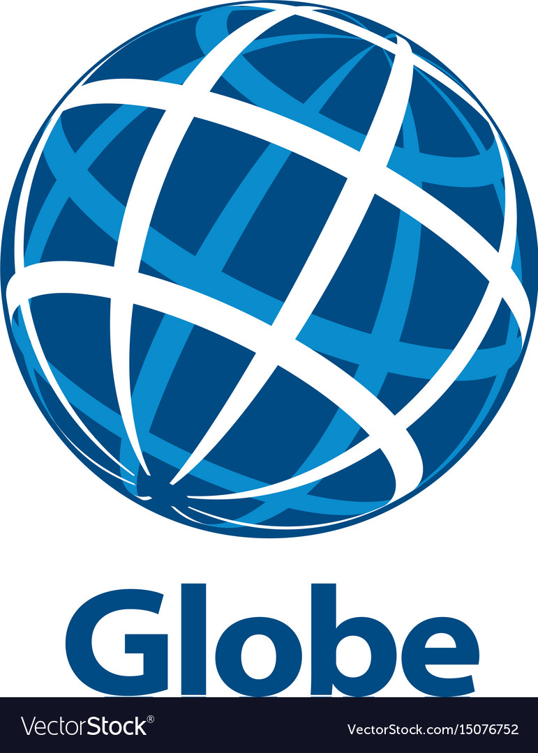 Logo globe Royalty Free Vector Image - VectorStock