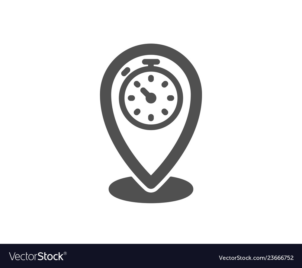 Timer icon time sign location pointer symbol Vector Image