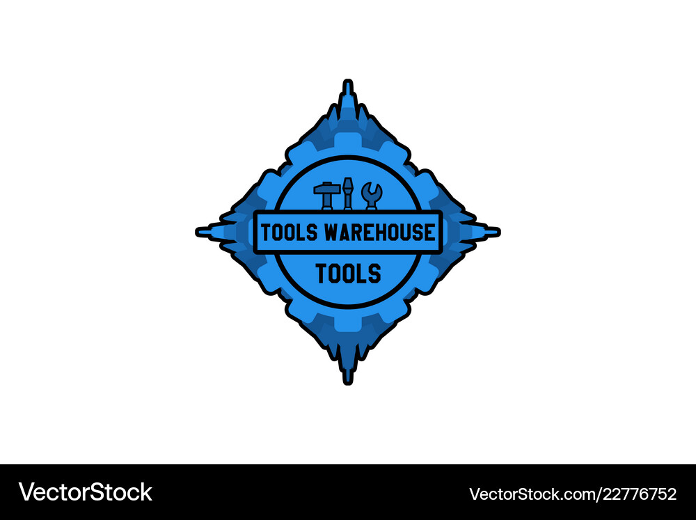 Ware house tool logo designs inspiration isolated Vector Image