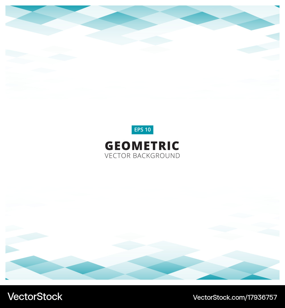 Abstract geometric square blue and white color Vector Image