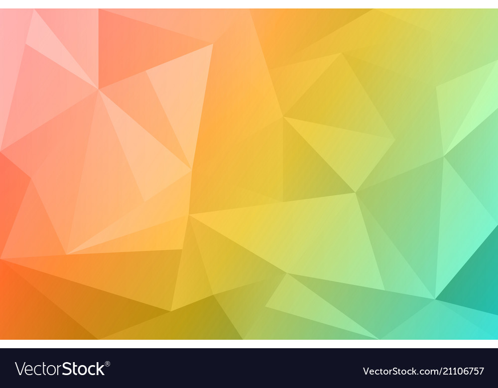 Abstract summer polygonal background spring Vector Image
