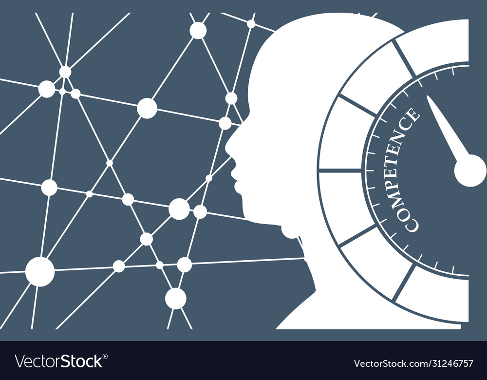 Competence measuring device Royalty Free Vector Image