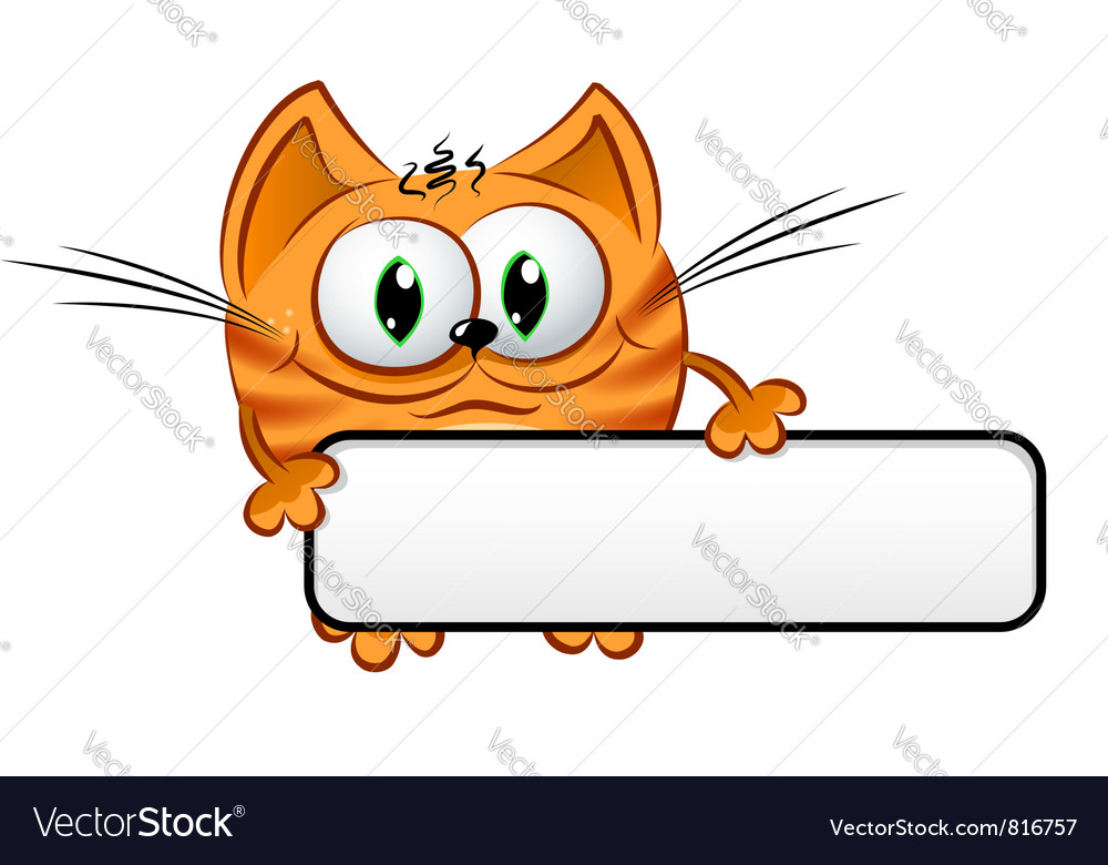 Funny Cat Royalty Free Vector Image - VectorStock