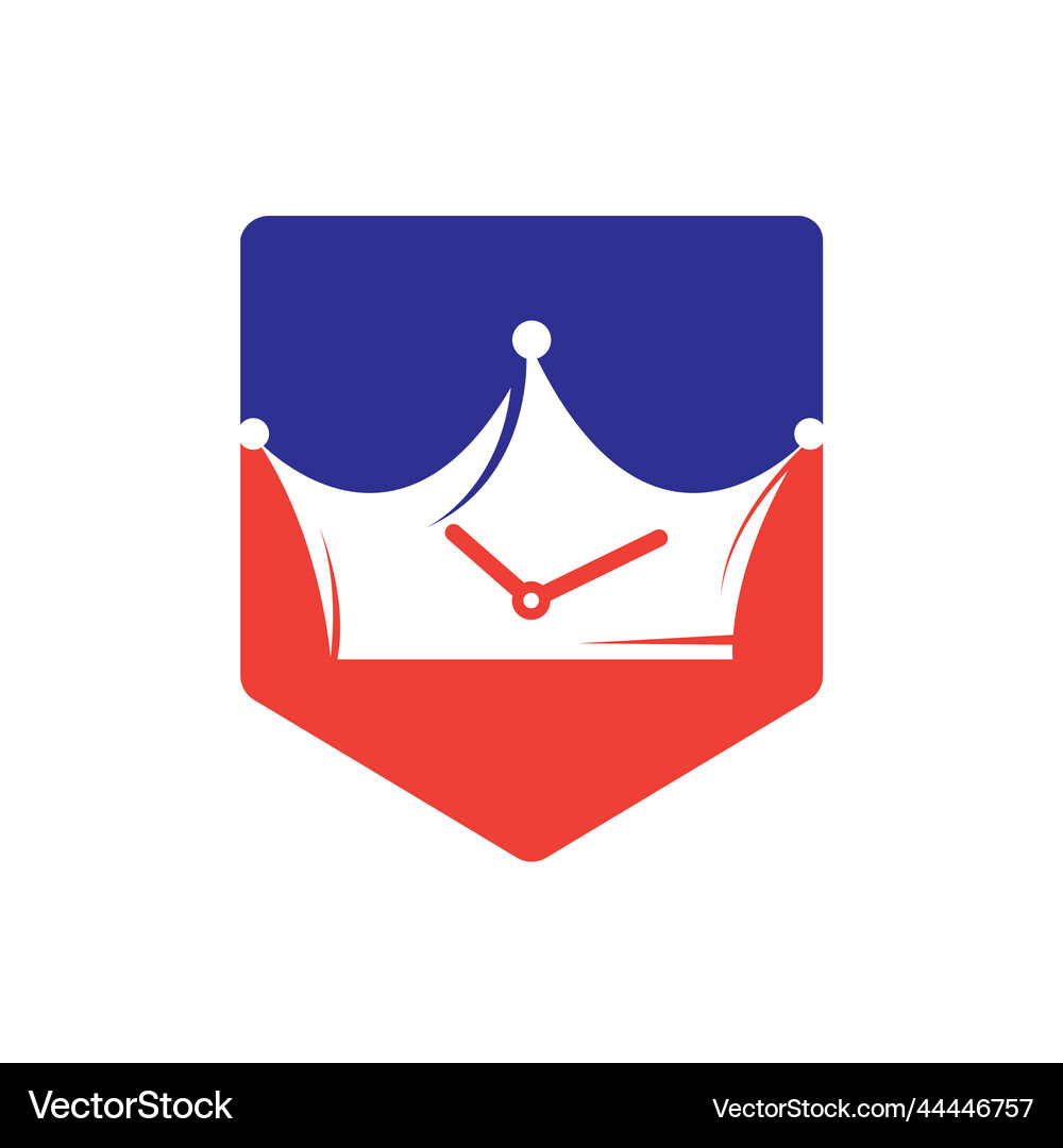 King time logo design template Royalty Free Vector Image
