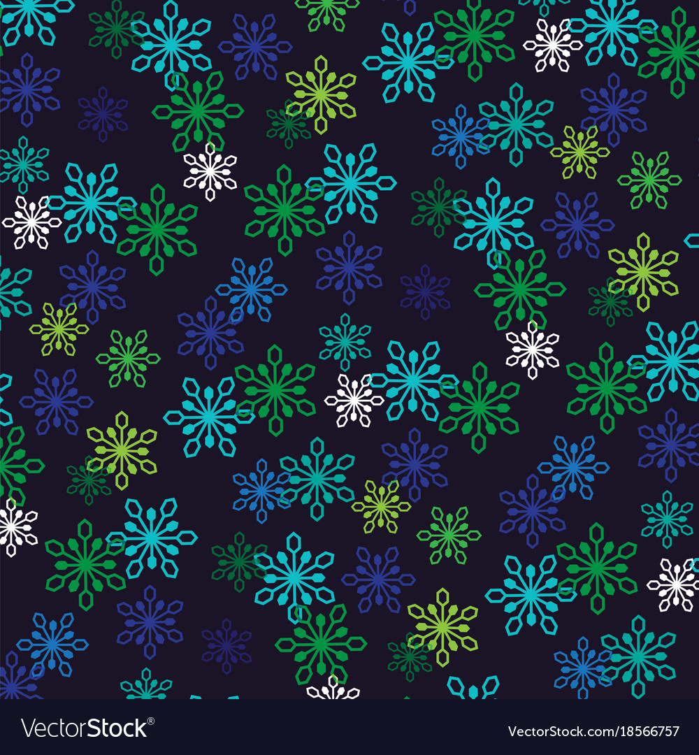 Overlapping snowflake pattern Royalty Free Vector Image