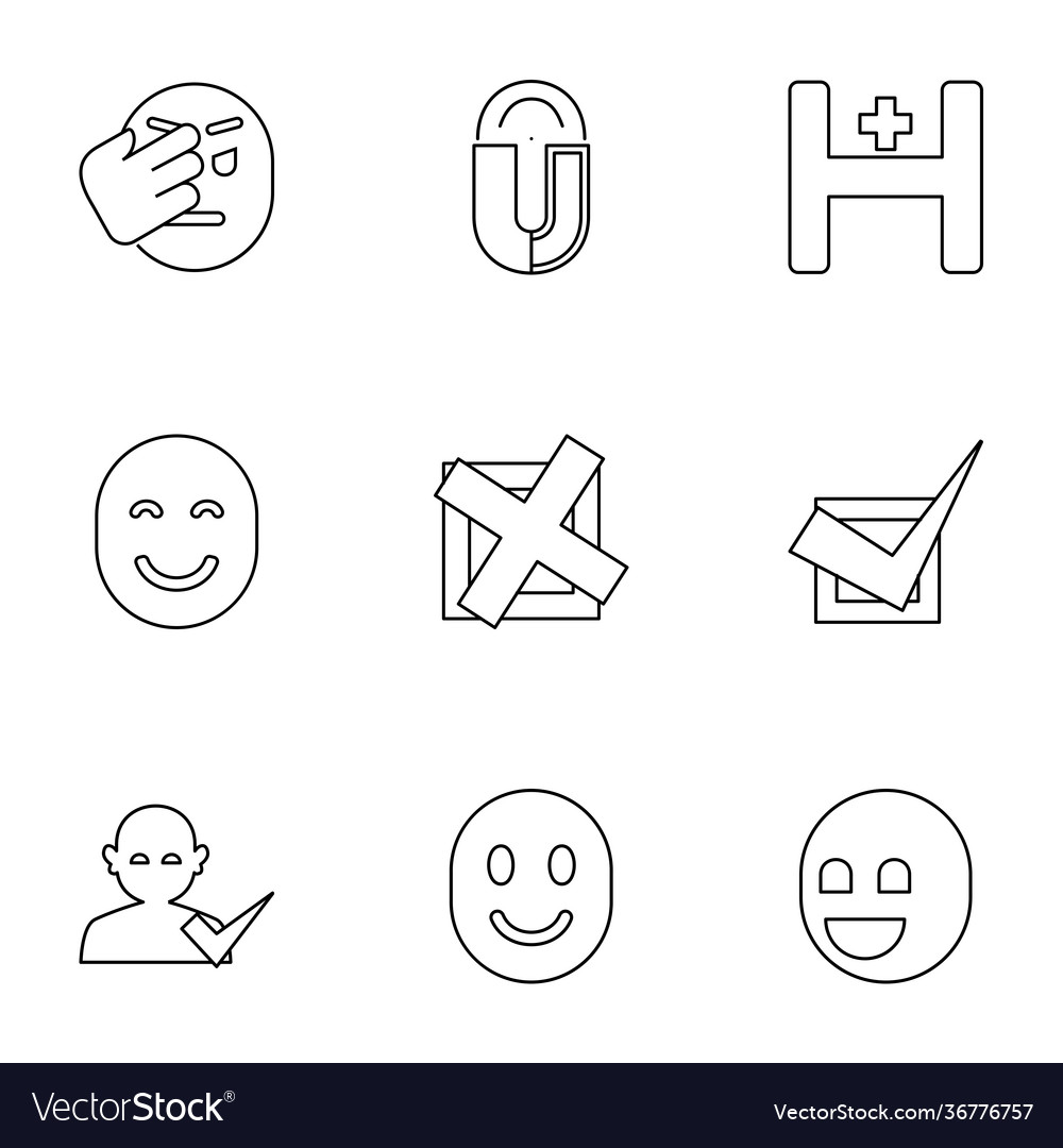 Positive Icons Lizenzfreies Vektorbild - VectorStock