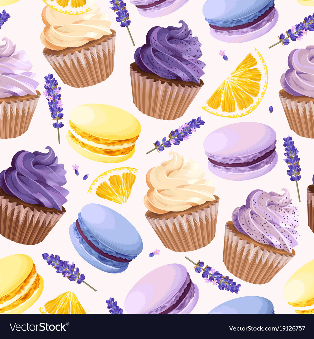 Sweets seamless pattern Royalty Free Vector Image