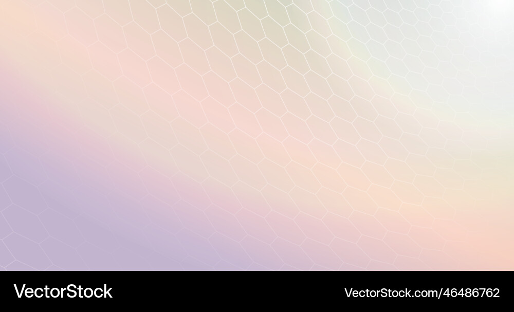 Abstract colorful pastel with white hexagon Vector Image