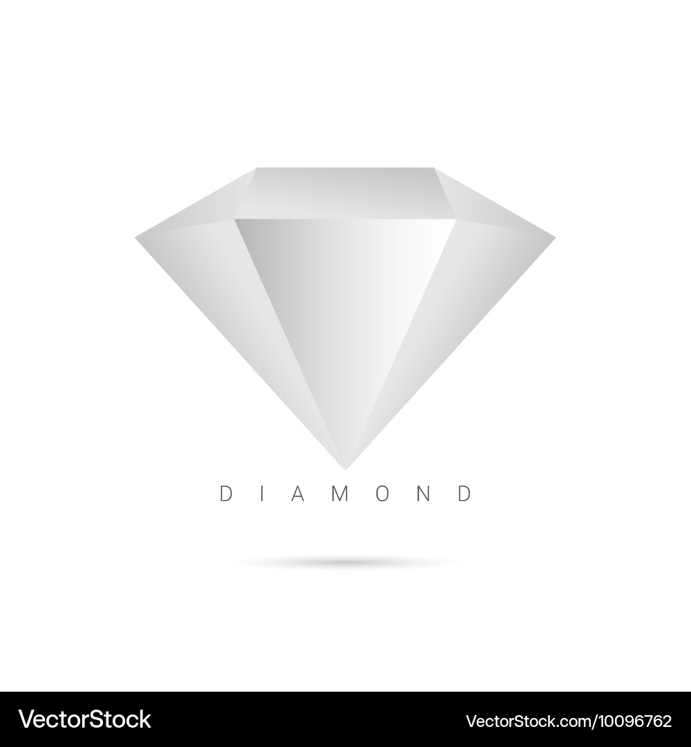 Diamond luxury treasure icon color Royalty Free Vector Image