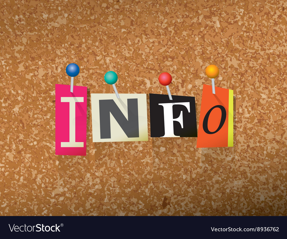 Info concept Royalty Free Vector Image - VectorStock