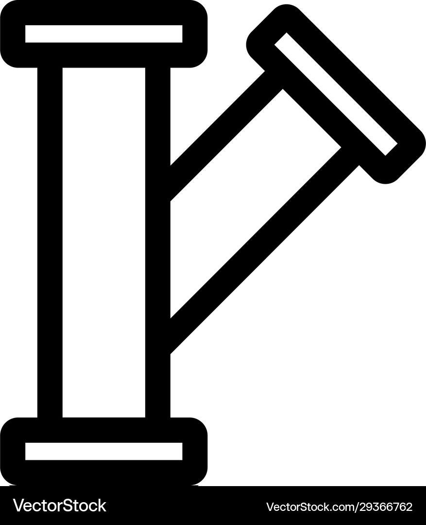 Plumbing pipe icon isolated contour symbol Vector Image