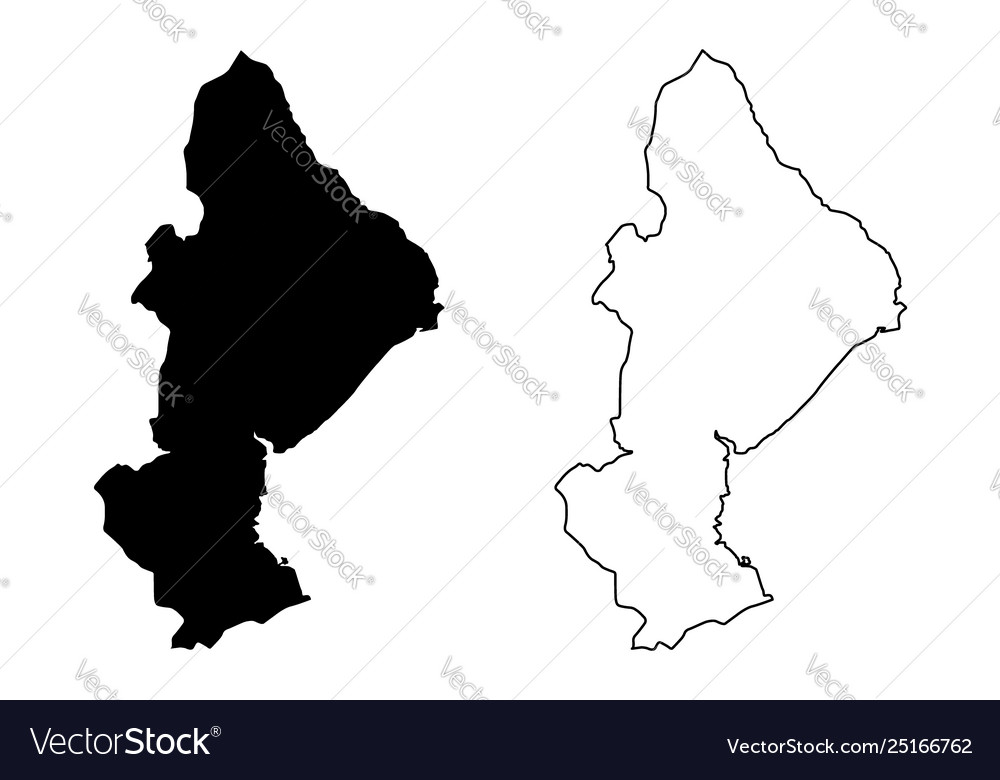 Sofala province map Royalty Free Vector Image - VectorStock