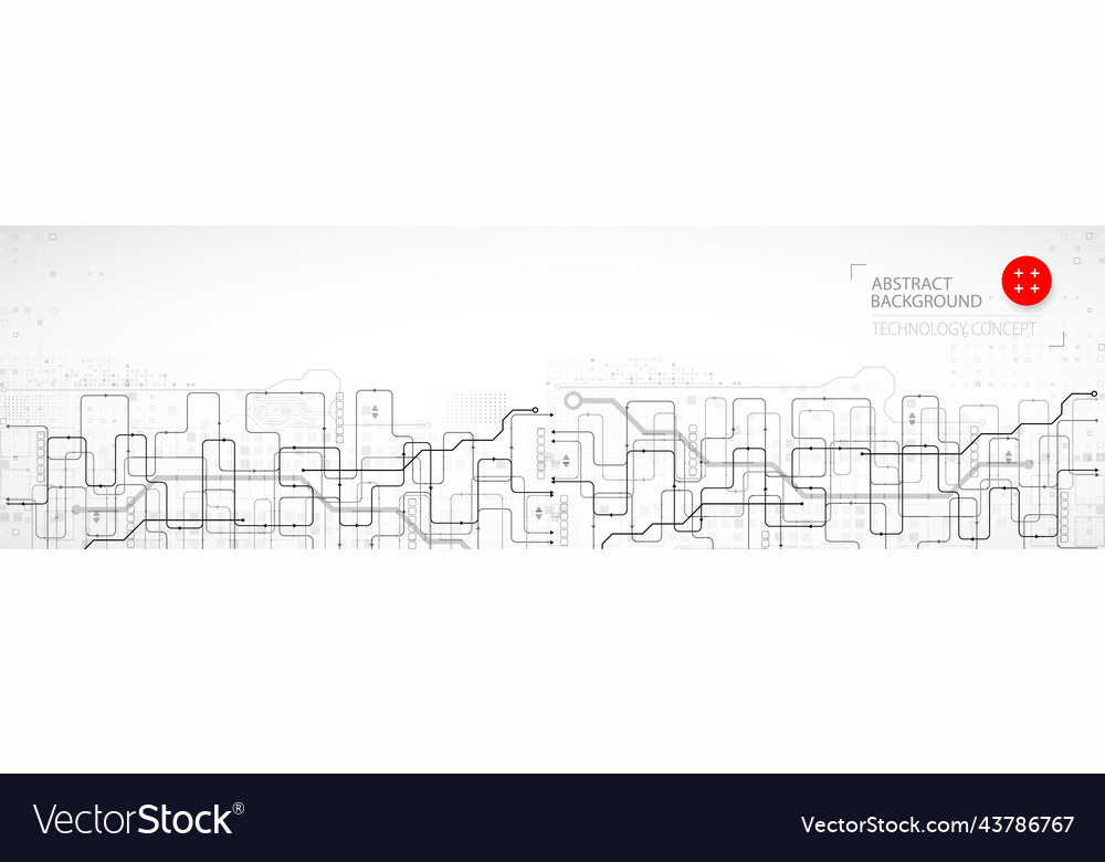 Abstract technology concept circuit board high Vector Image
