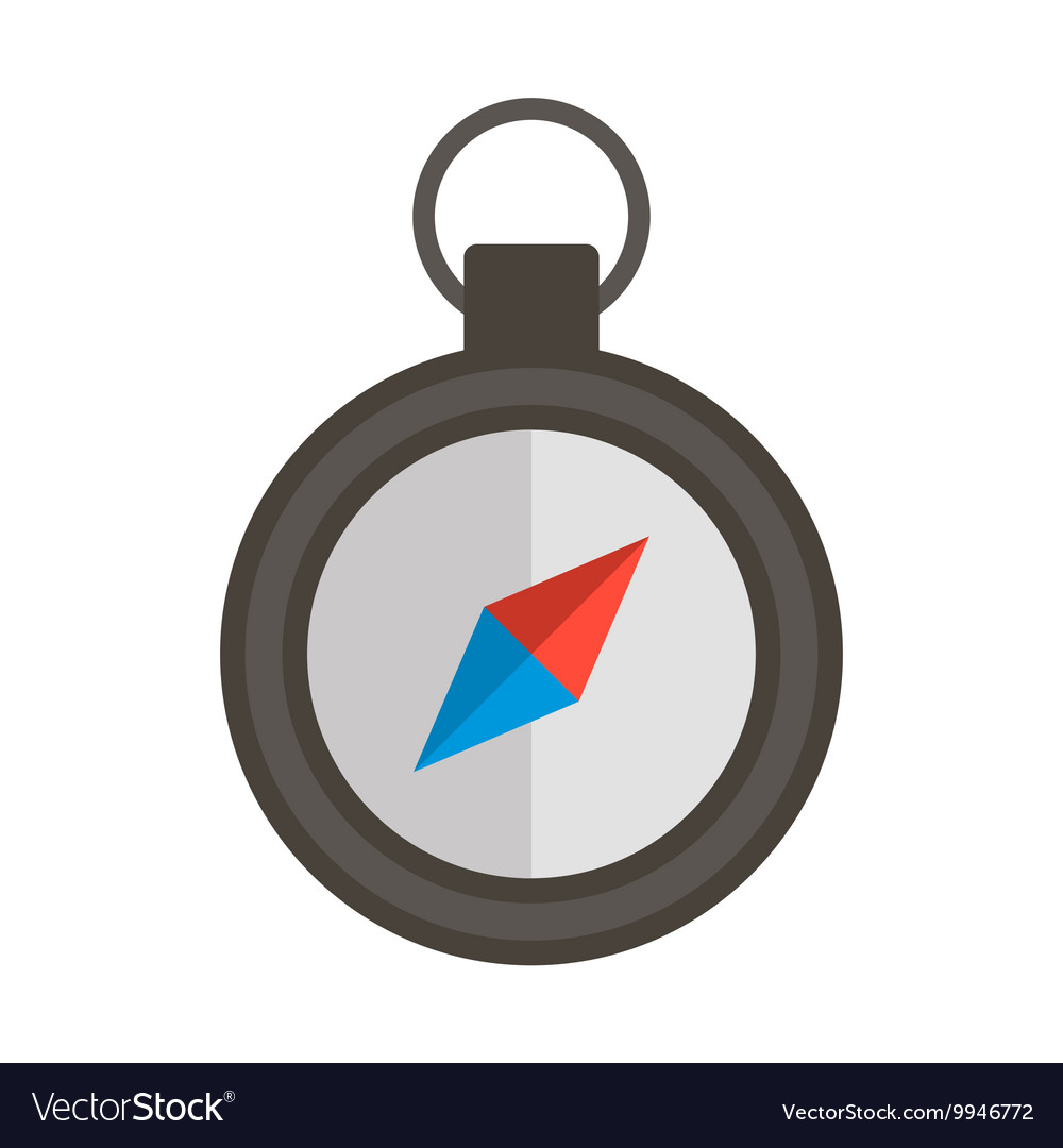 Compass flat icon Royalty Free Vector Image - VectorStock