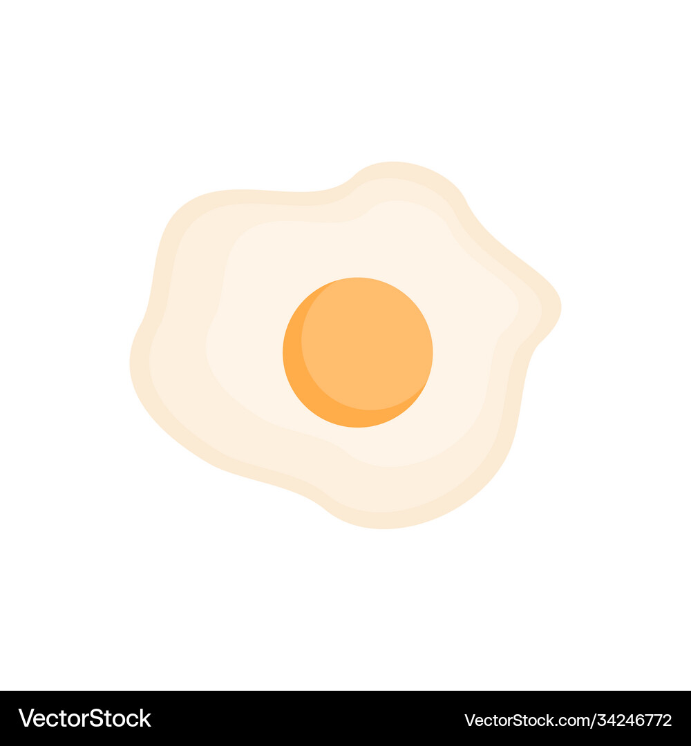 Fried egg icon Royalty Free Vector Image - VectorStock