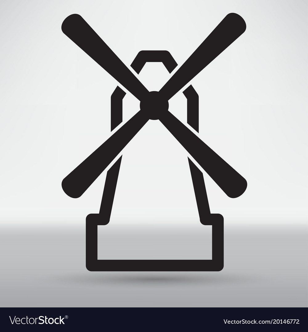 Mill icon Royalty Free Vector Image - VectorStock