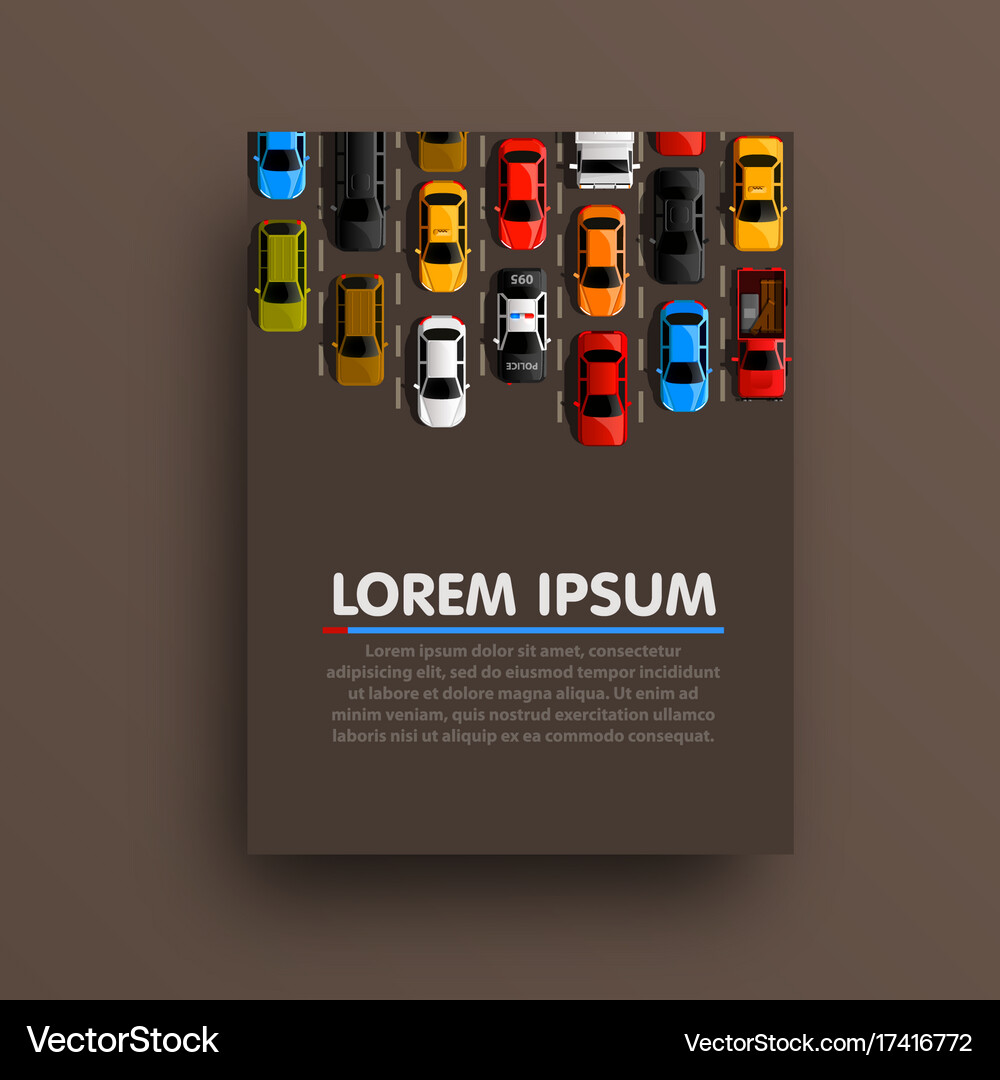 Modern transport vertical banners road flyer set Vector Image