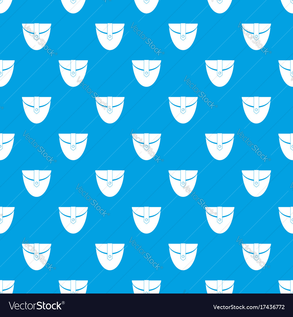 Small pocket patch pattern seamless blue Vector Image
