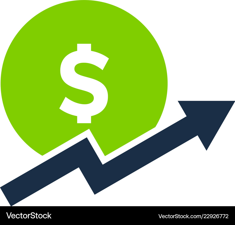 Stock Market Ascent Logo Royalty Free Vector Image
