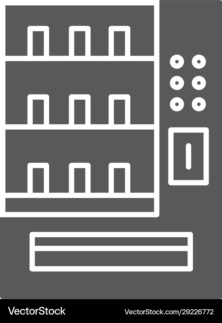 Vending machines icon sign on background Vector Image
