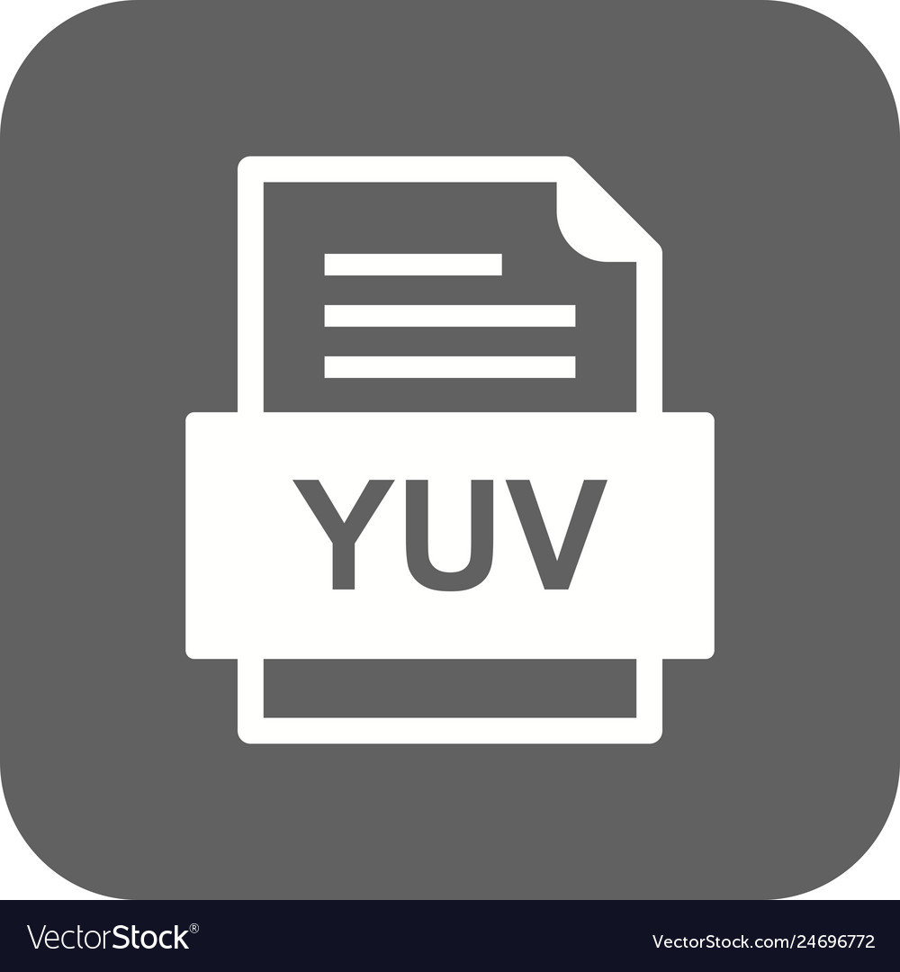 Yuv File Document Icon Royalty Free Vector Image 