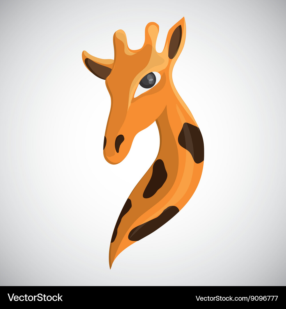 Animal design giraffe icon Isolated Royalty Free Vector