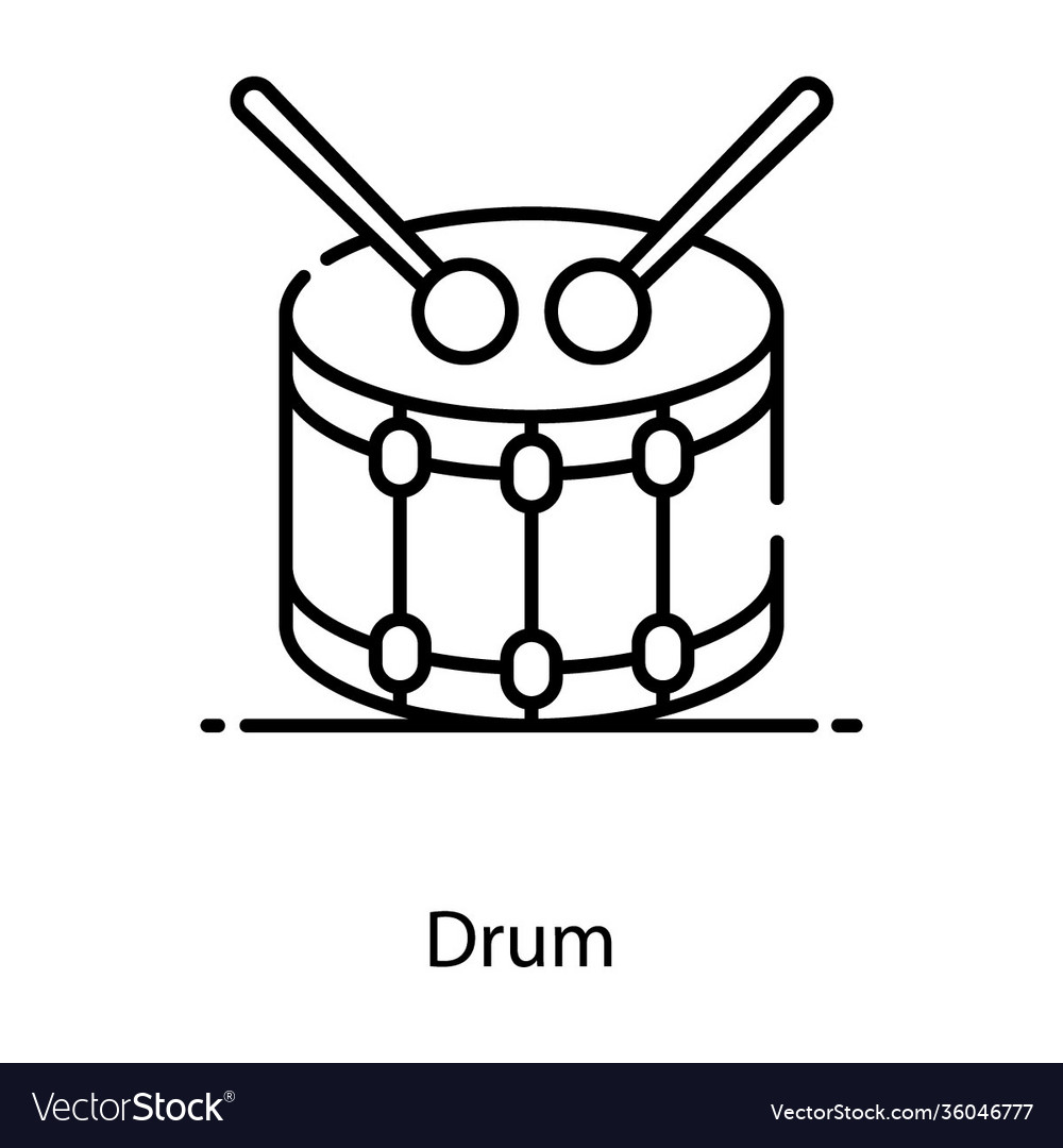 Drum Royalty Free Vector Image - VectorStock
