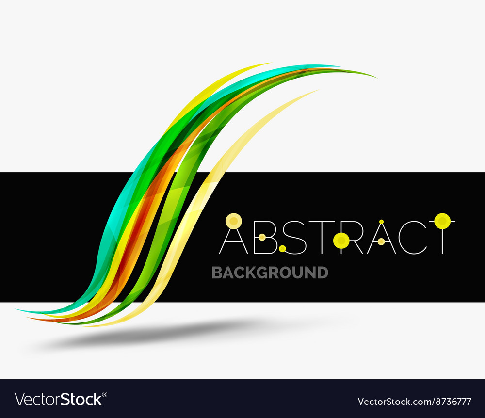 Geometric abstract background swirl colorful Vector Image