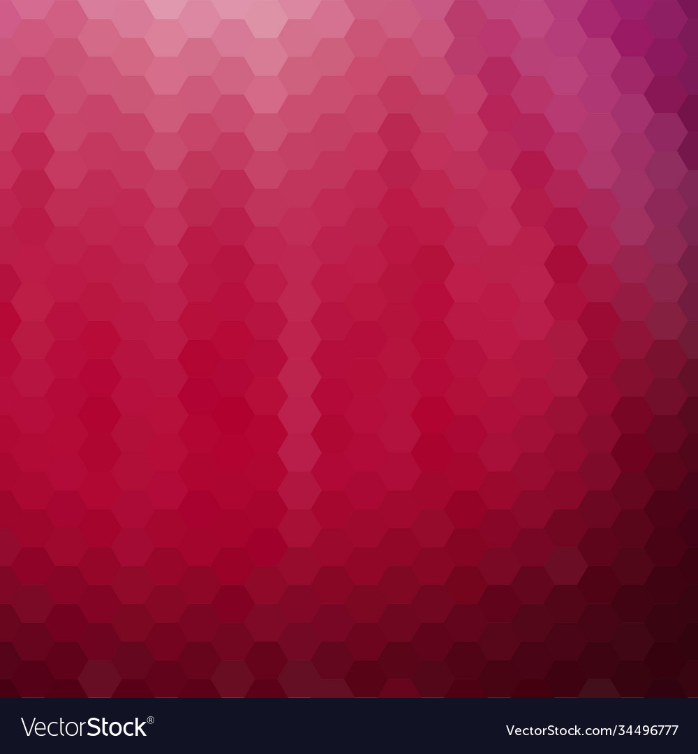 Hexagon red seamless pattern background Royalty Free Vector
