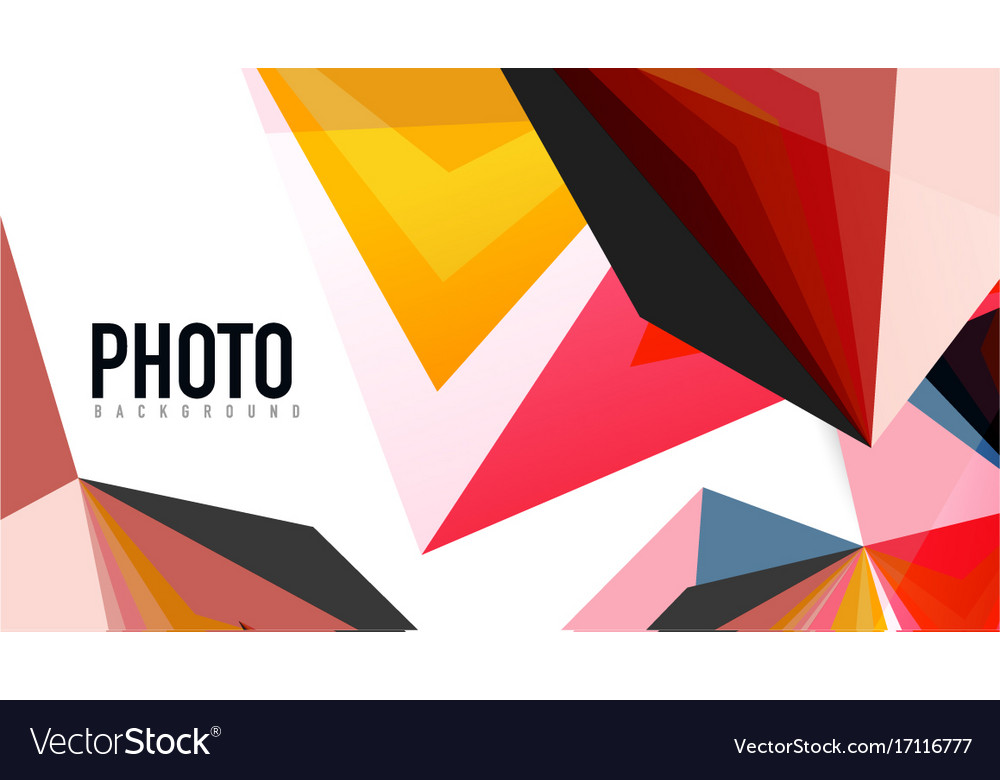 Modern triangle presentation template Royalty Free Vector