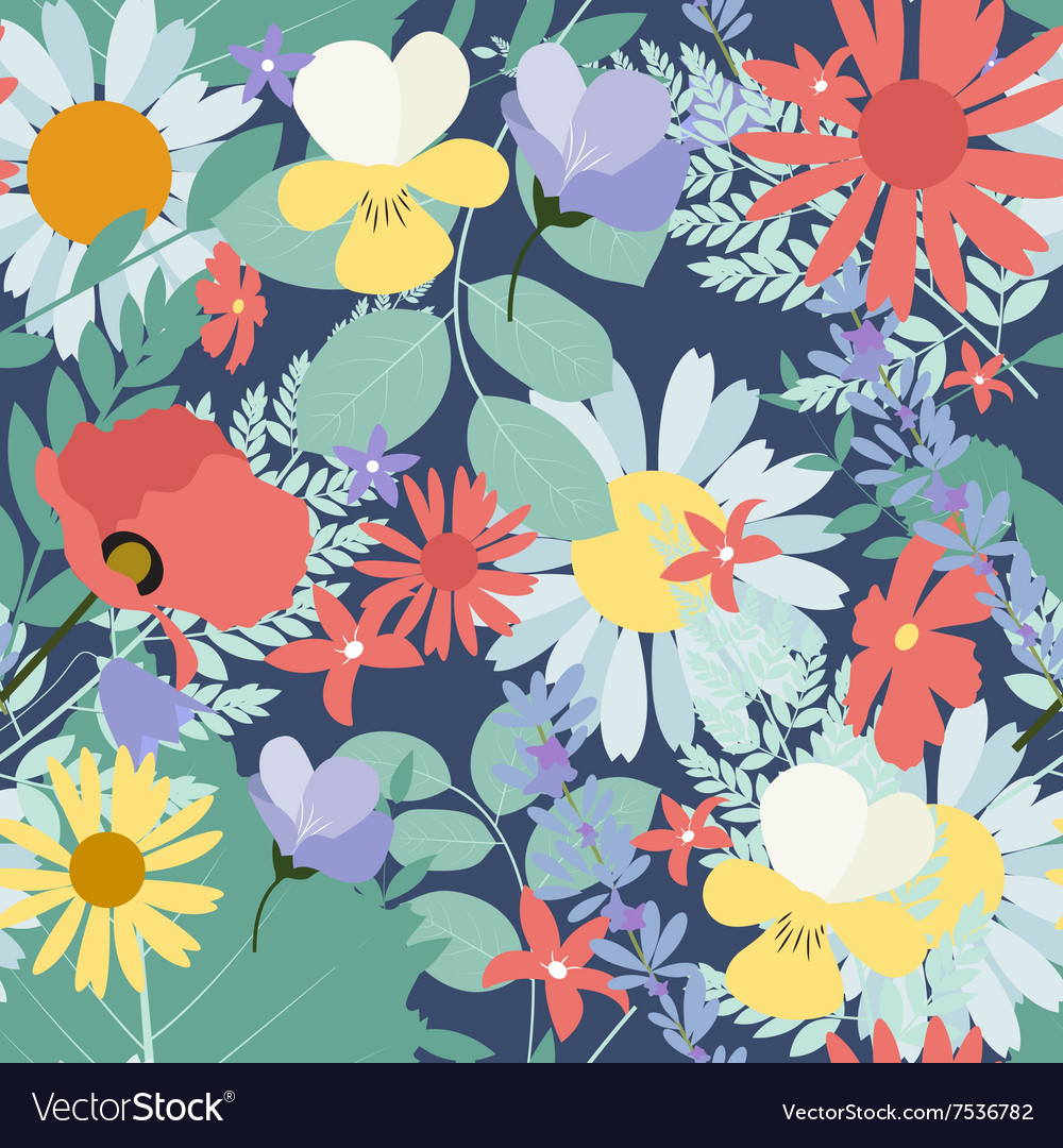 Abstract natural spring seamless pattern Vector Image