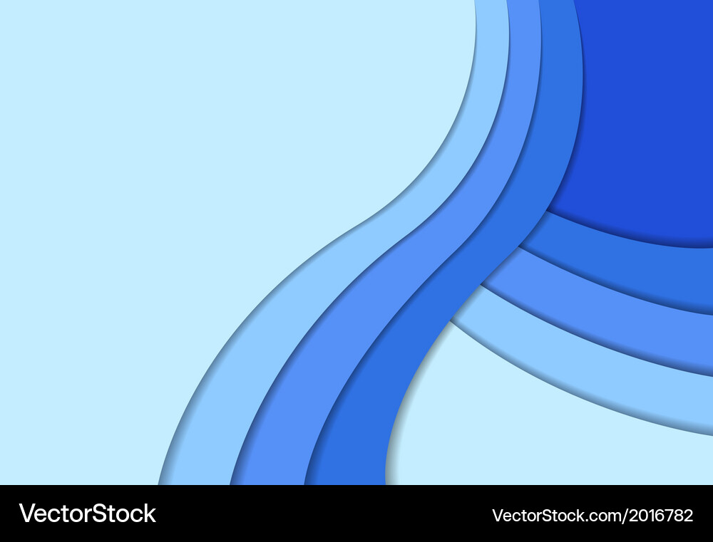 Blue wavy background Royalty Free Vector Image