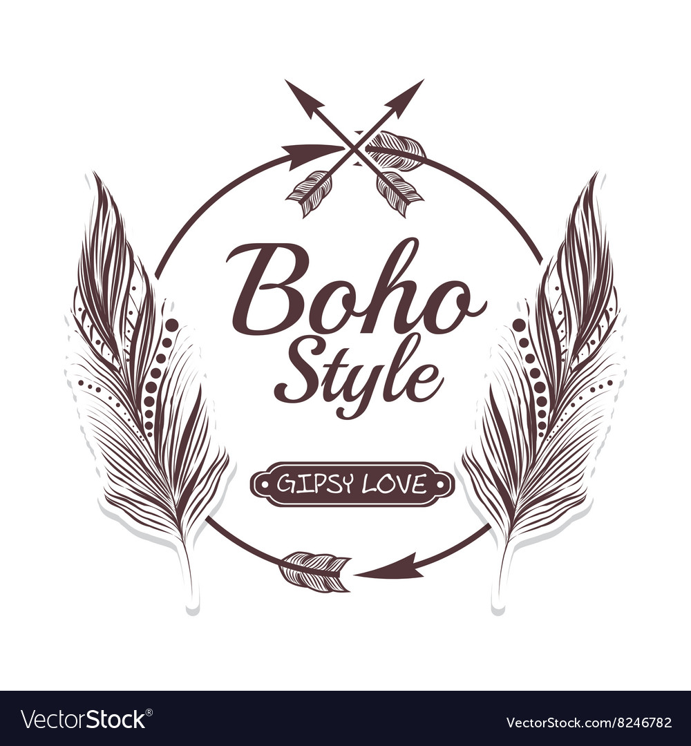 Boho style design Royalty Free Vector Image - VectorStock