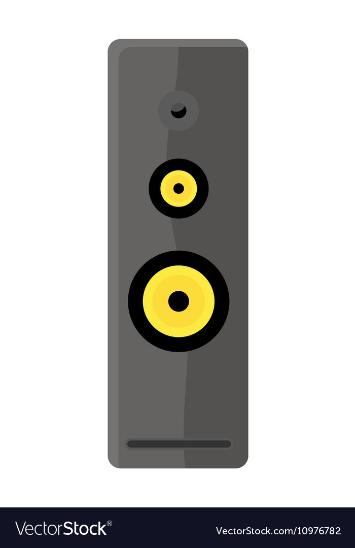 Computer audio speaker Royalty Free Vector Image